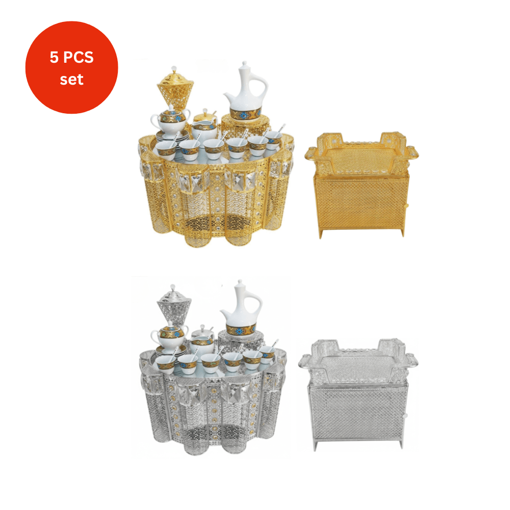 Shewhat 5pcs Rekebot Set Oval 1 (Gold & Silver) - gtworld.de